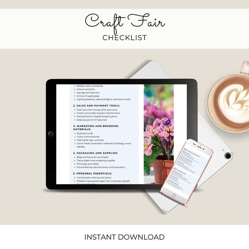 Craft Fair Checklist|editable Canva Template|pre-fair Planning|booth ...