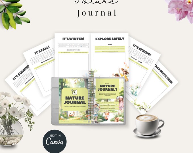 Nature Journal Worksheet for Kids-- Printable Instant Download - Etsy ...