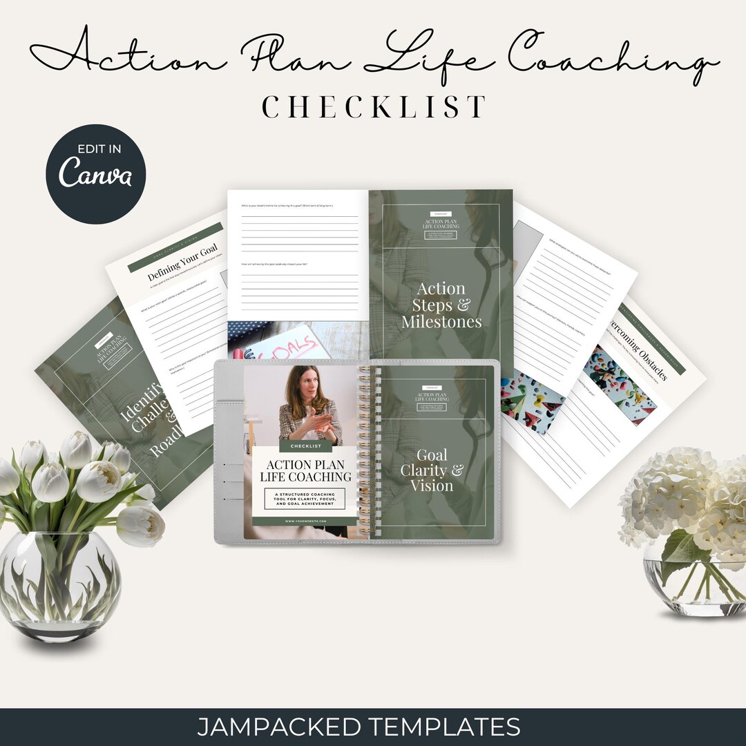 Action Plan Life Coaching Checklist|17-page Printable & Editable|goal ...