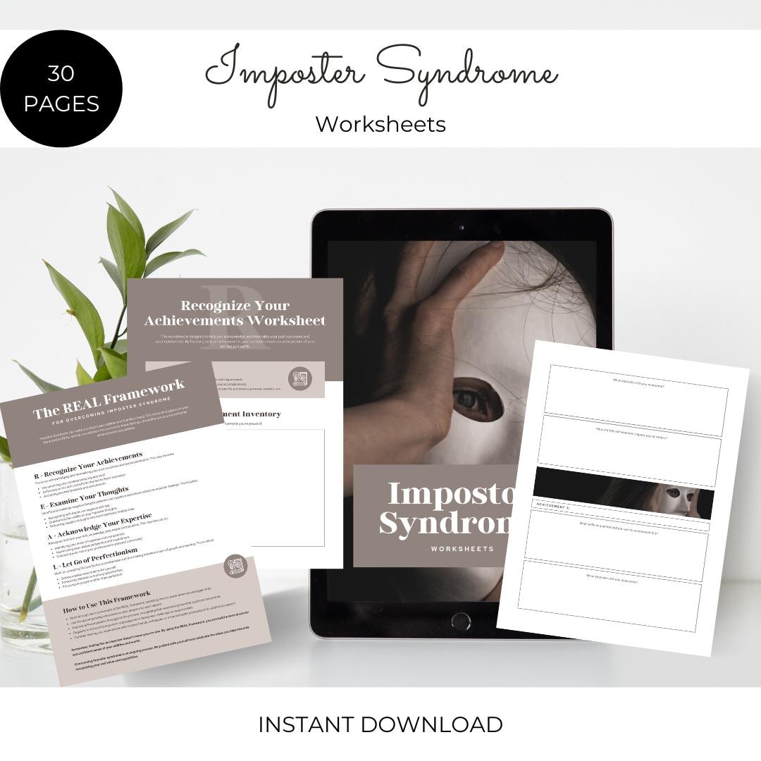 Imposter Syndrome Workbook Canva Templates|imposter Syndrome Journal ...