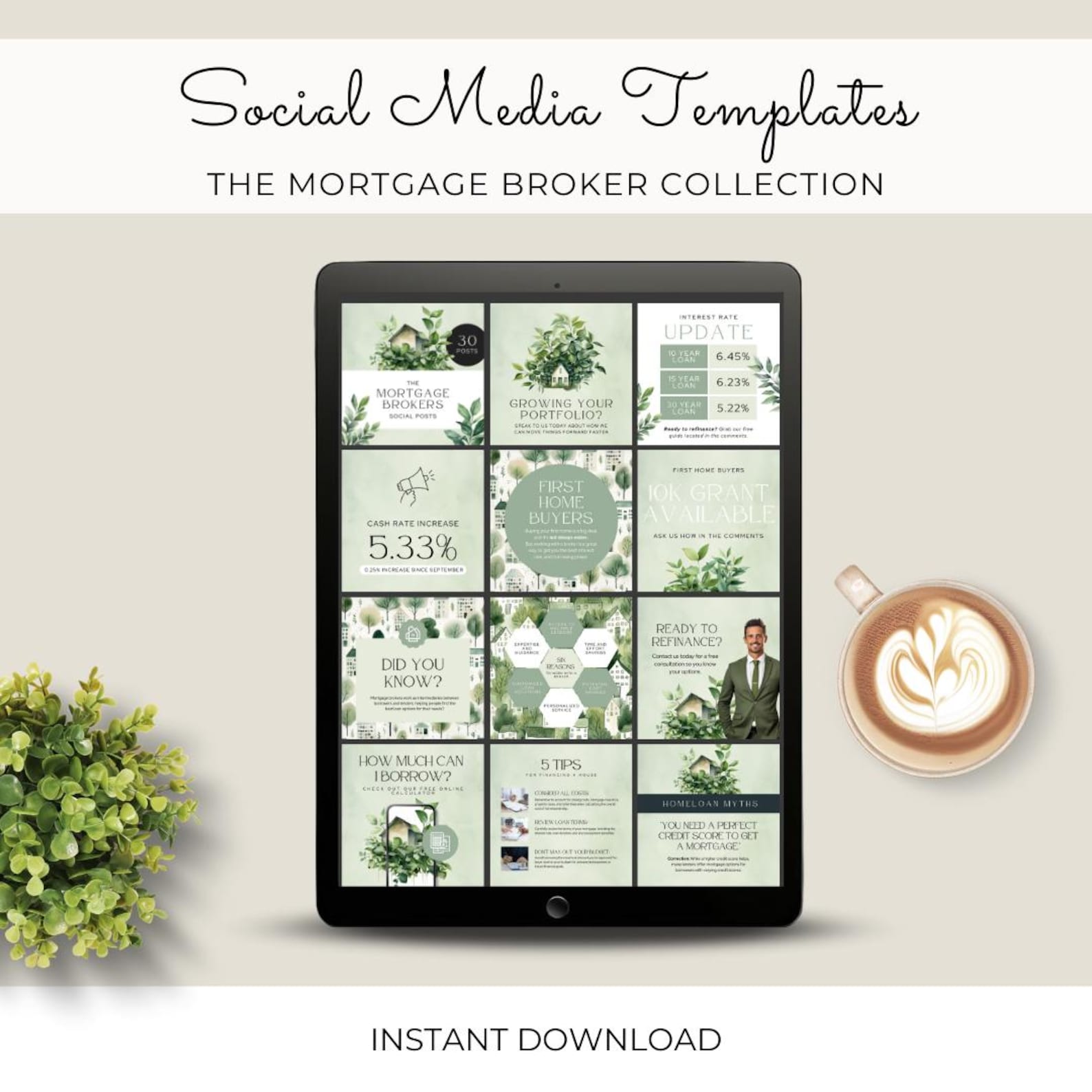 Mortgage Broker Templates|editable Canva Designs|financial Service ...