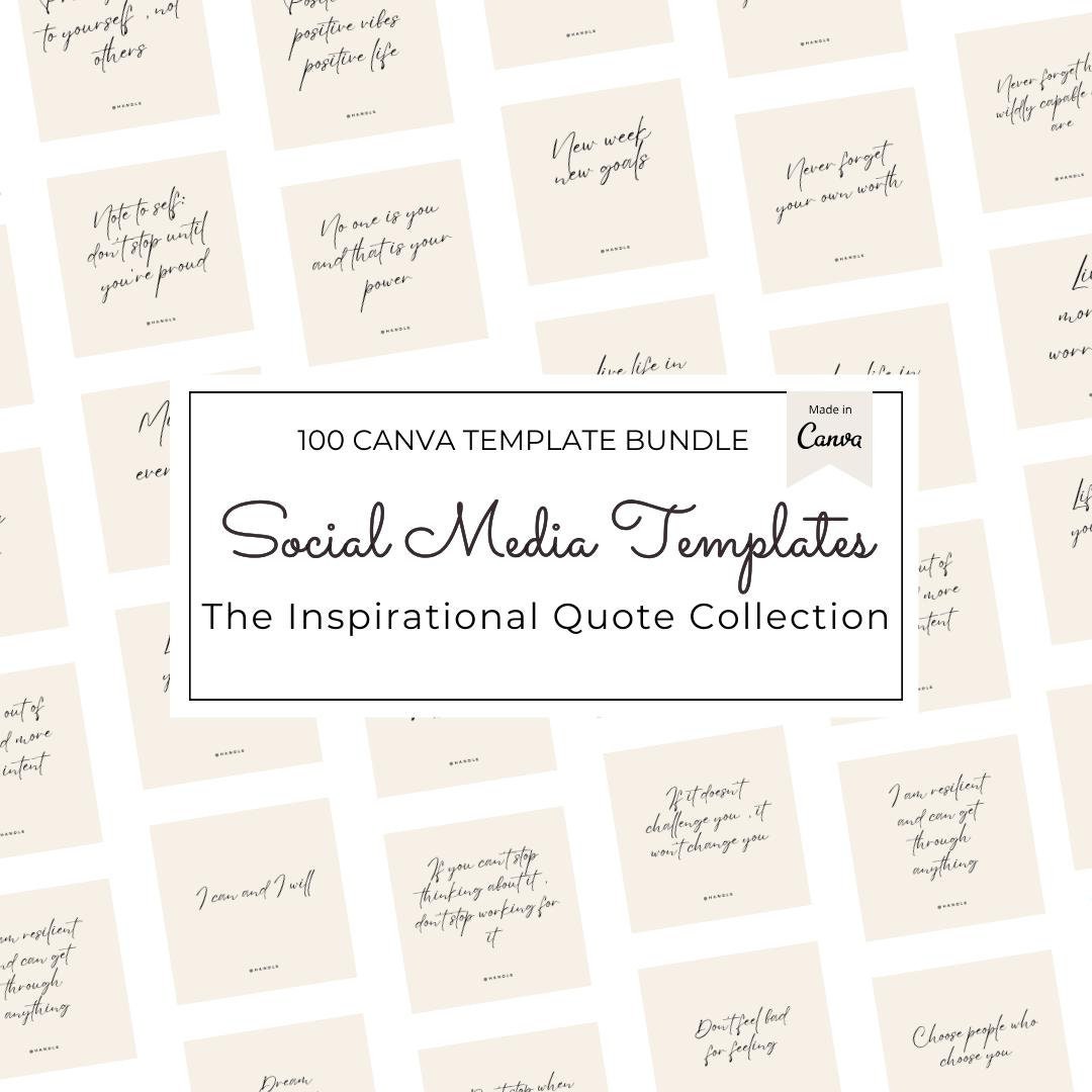 Inspirational Quotes Templates|editable Canva Designs|motivational ...