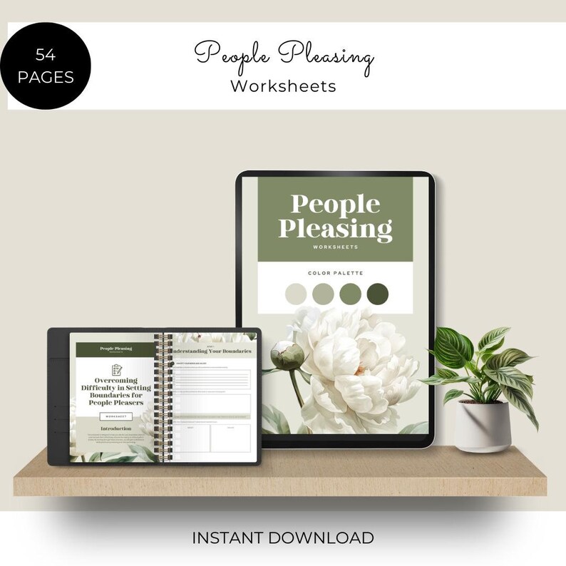 People Pleasing Worksheets|editable Canva Templates|boundary Setting ...