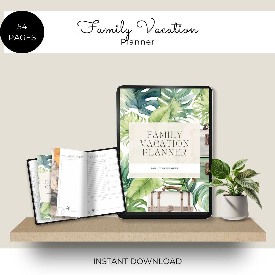 Family Vacation Planner|editable Canva Template|budget Planning|travel ...