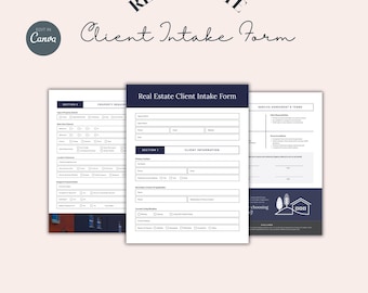 Real Estate Agent Onboarding Form - Etsy