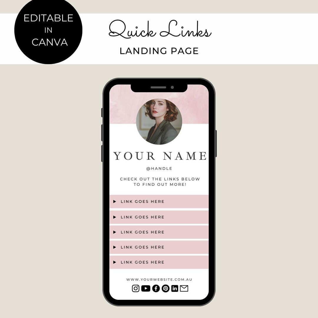 Instagram Bio Link, Landing Page Social Media Bios, Linktree ...