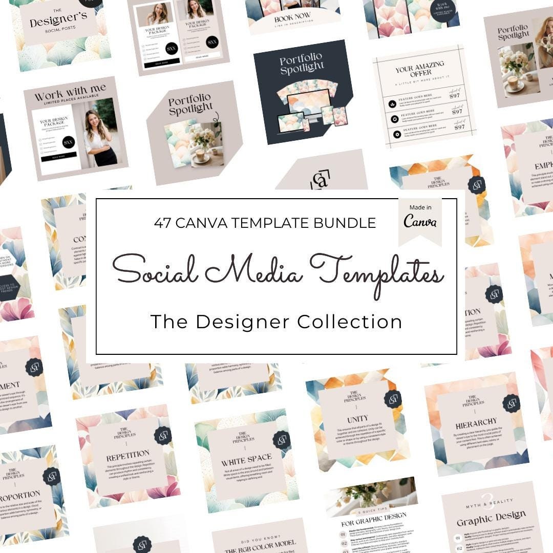 Graphic Design Templates|editable Canva Posts|creative Portfolio ...
