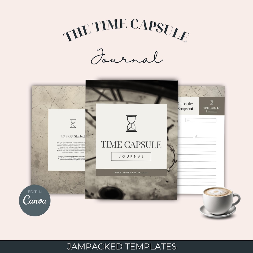 Time Capsule Journal | Self-reflection Journal | Printable & Canva ...