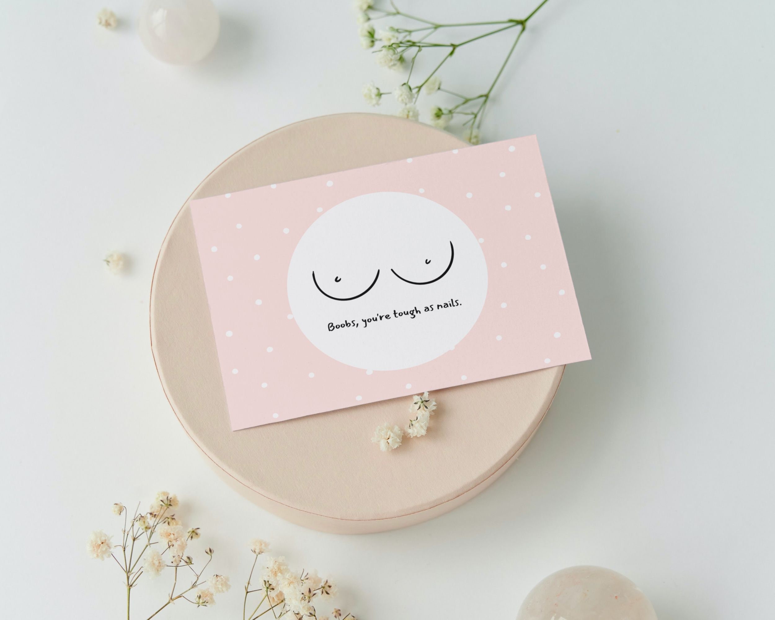 Funny Breast Cancer Card Funny Cancer Card Breast Cancer Awareness ...