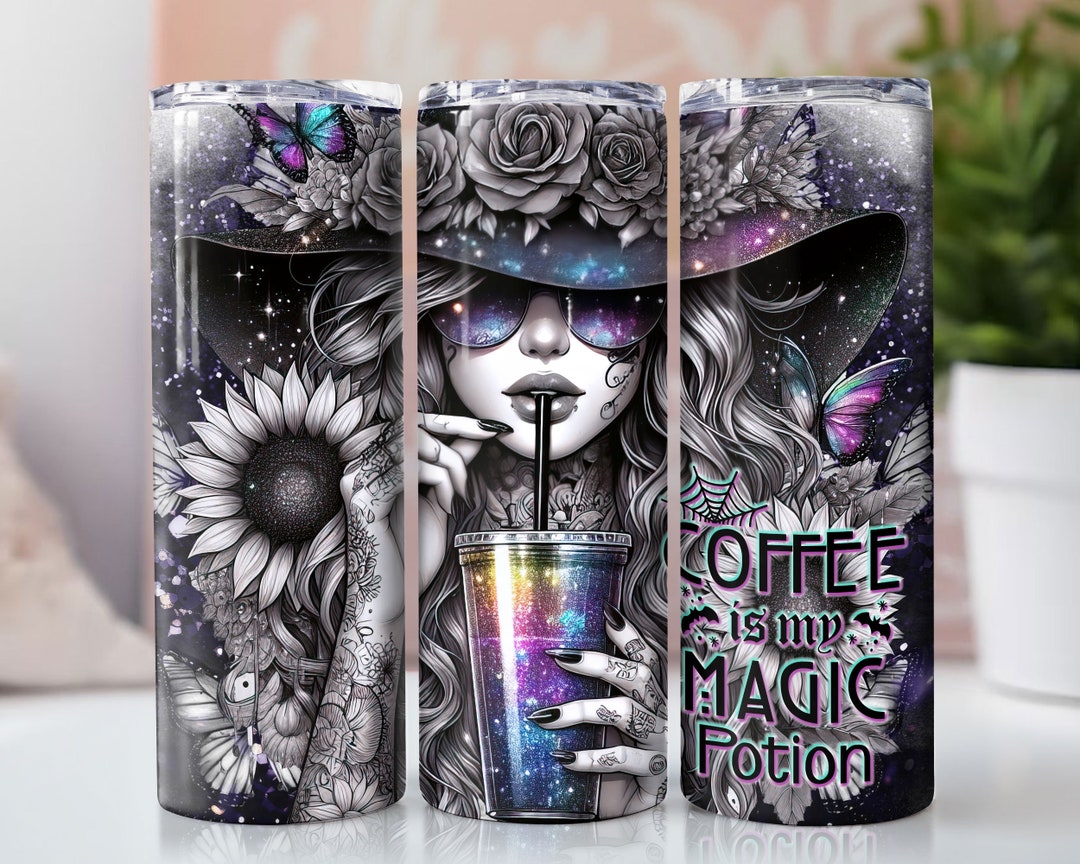 Coffee is My Magic Potion Tumbler Wrap, Funny Coffee Tumbler, 20 Oz ...