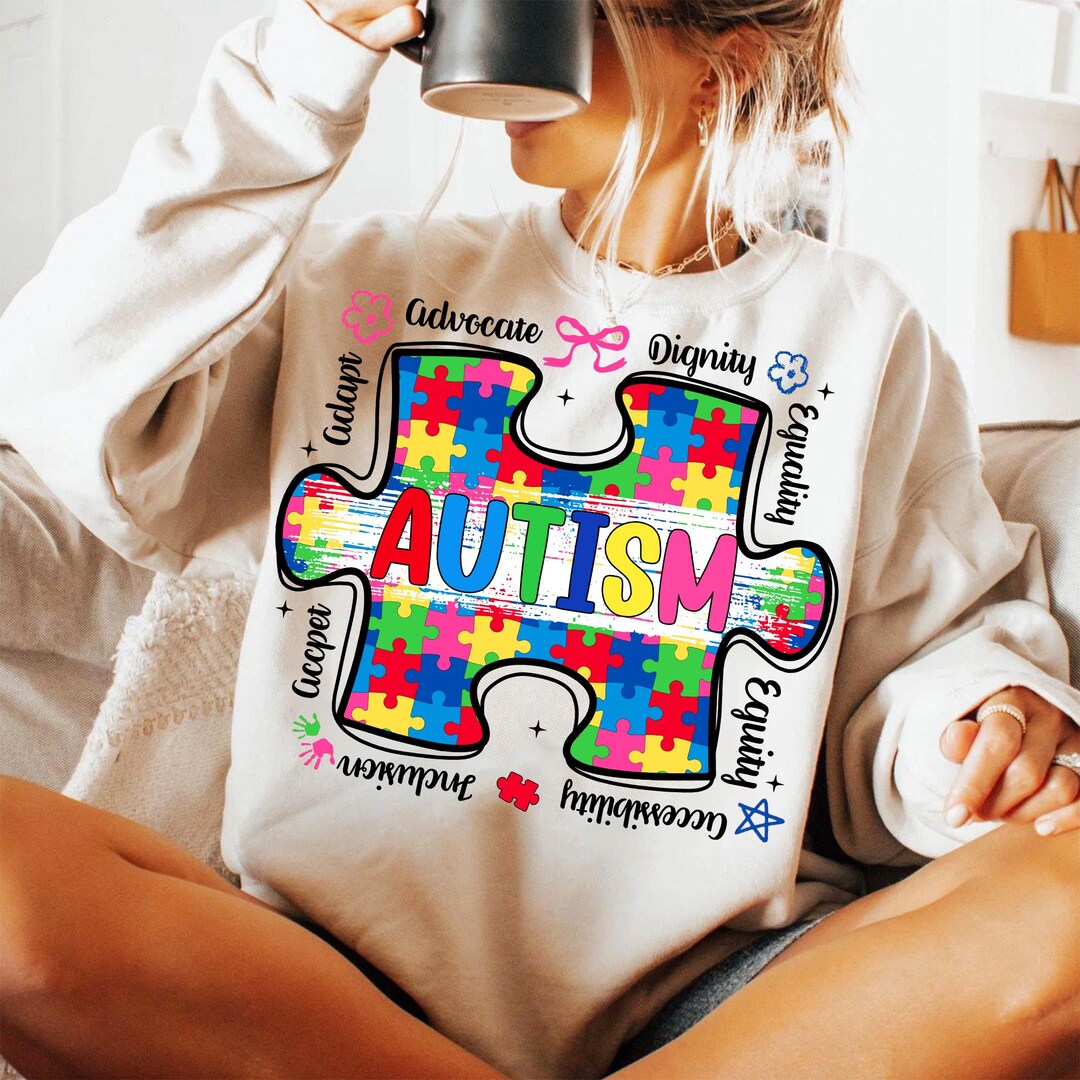Autism Advocate Dignity Equality PNG, Autism Awareness Sublimation ...