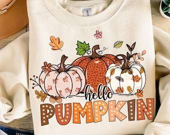 Hello Pumpkin Png, Fall Vibes Png, Boho Floral Fall Png, Hey There ...