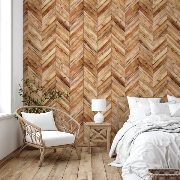 Herringbone Wallpaper - Etsy