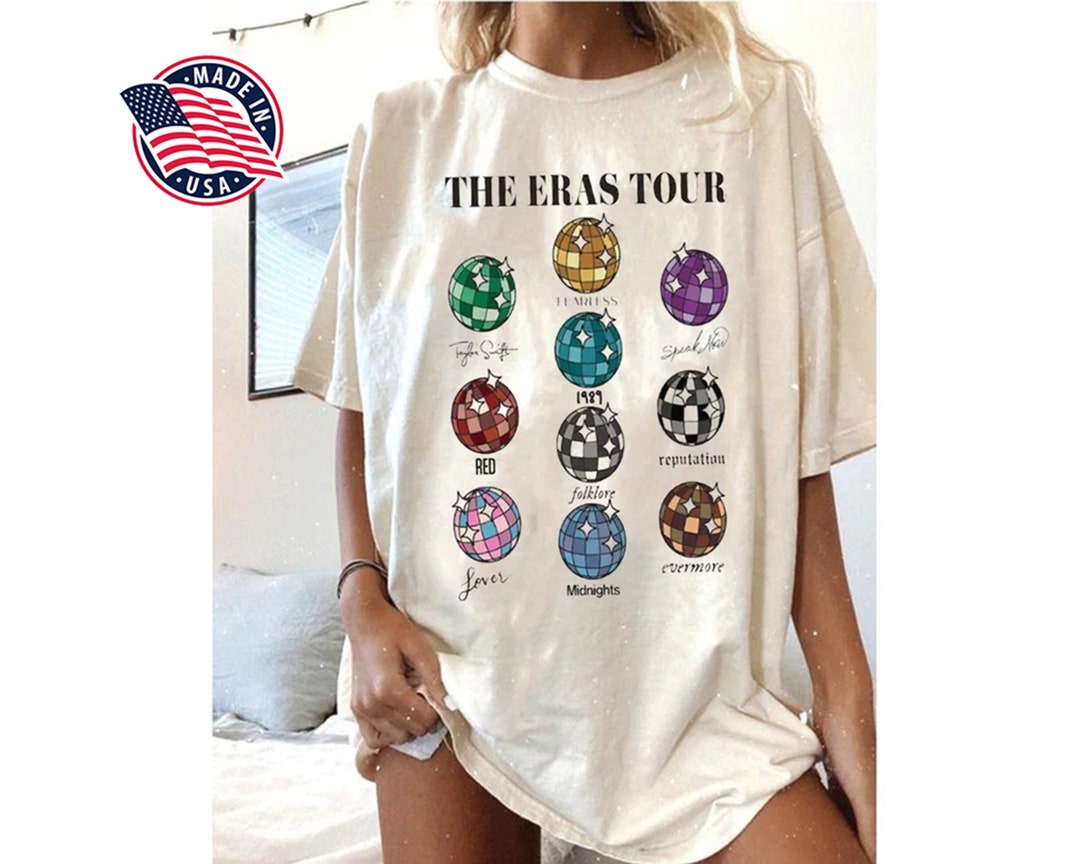 The Eras Tour Disco Ball Tshirts Disco Ball Shirt Taylor Etsy