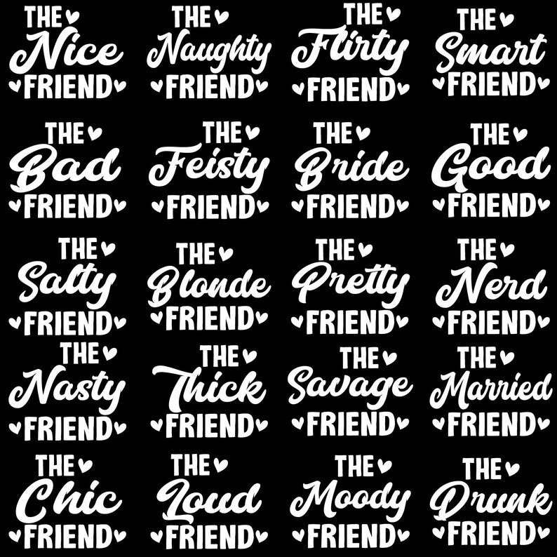 Custom Friends Shirts SVG, Friends Matching Shirts SVG, Friends Png ...