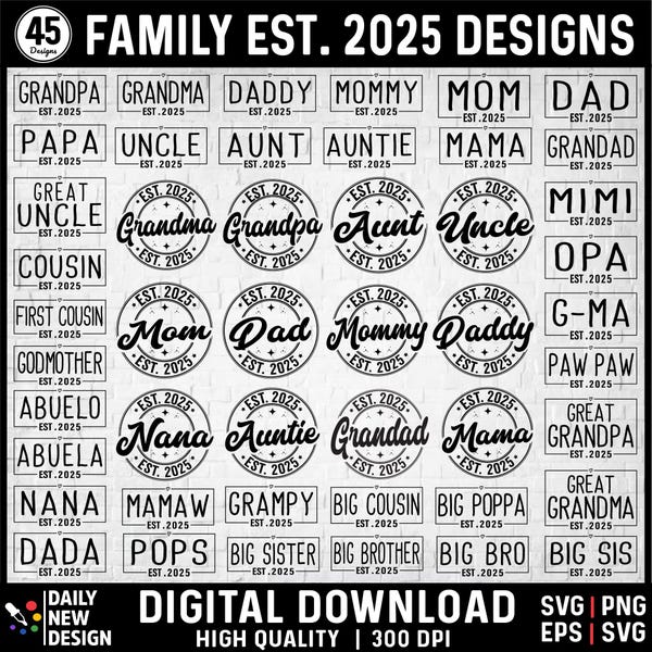 Family Est - Etsy