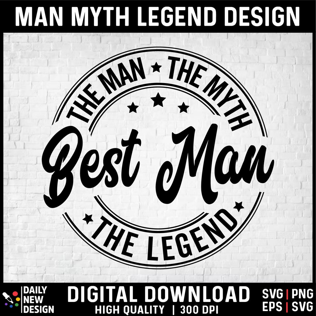 Best Man Shirt Svg, Best Man Gift From Groom, Best Man Proposal Gift ...