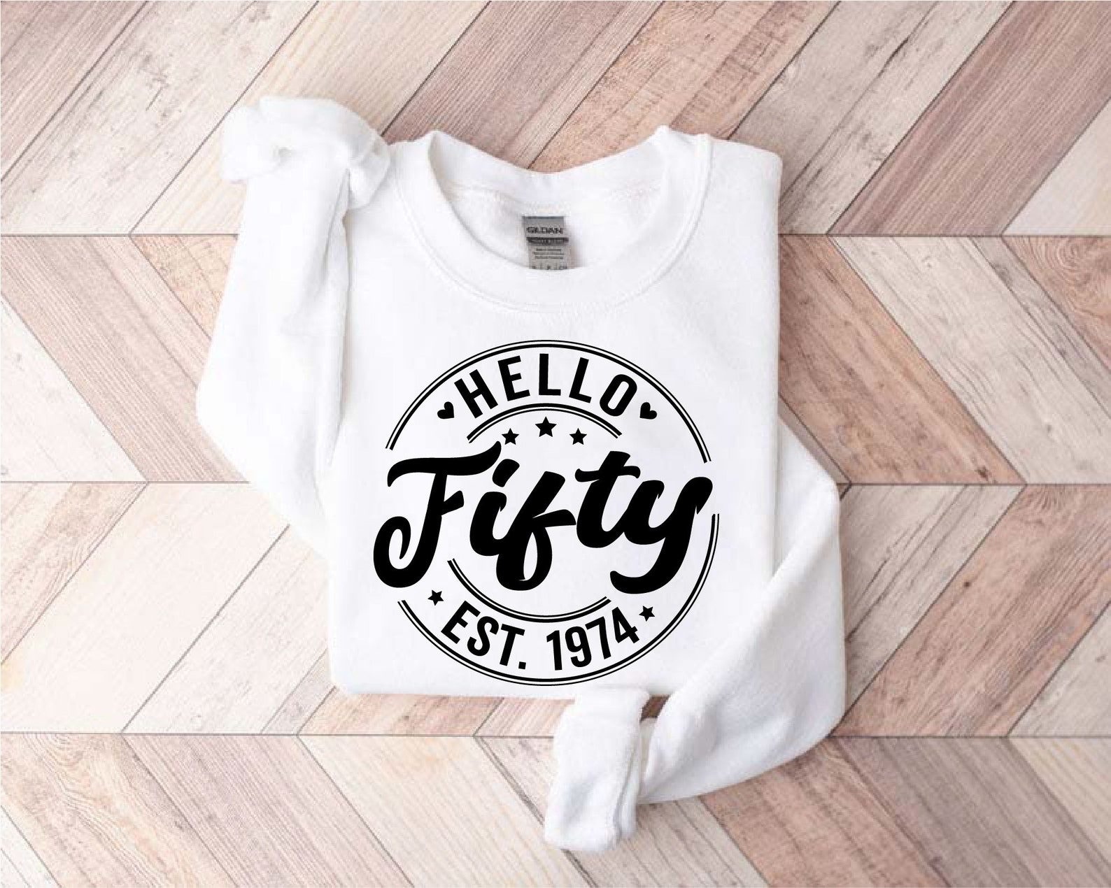 Hello Fifty Svg, 50th Birthday Svg, 50th Birthday Gift for Women, 50th ...