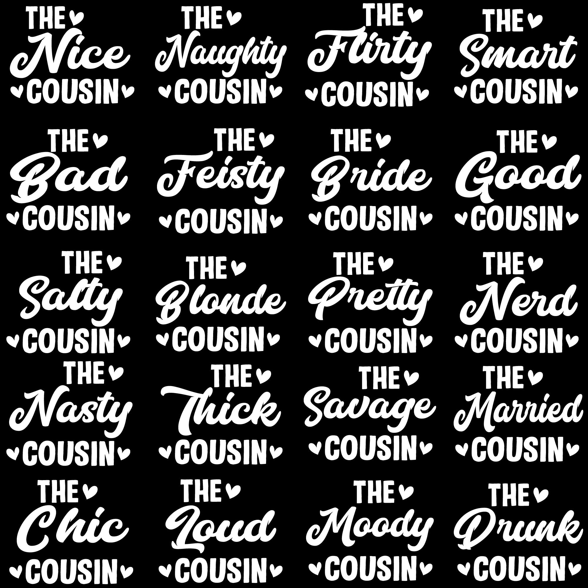 Cousins Shirts SVG Bundle, Cousins Matching Shirts SVG, Cousins SVG ...