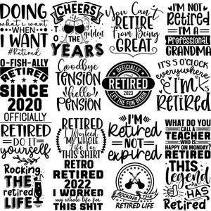 Retirement Svg Bundle, Funny Retired Svg, Happy Retirement Svg, Retired 2024 Svg, Retirement ...