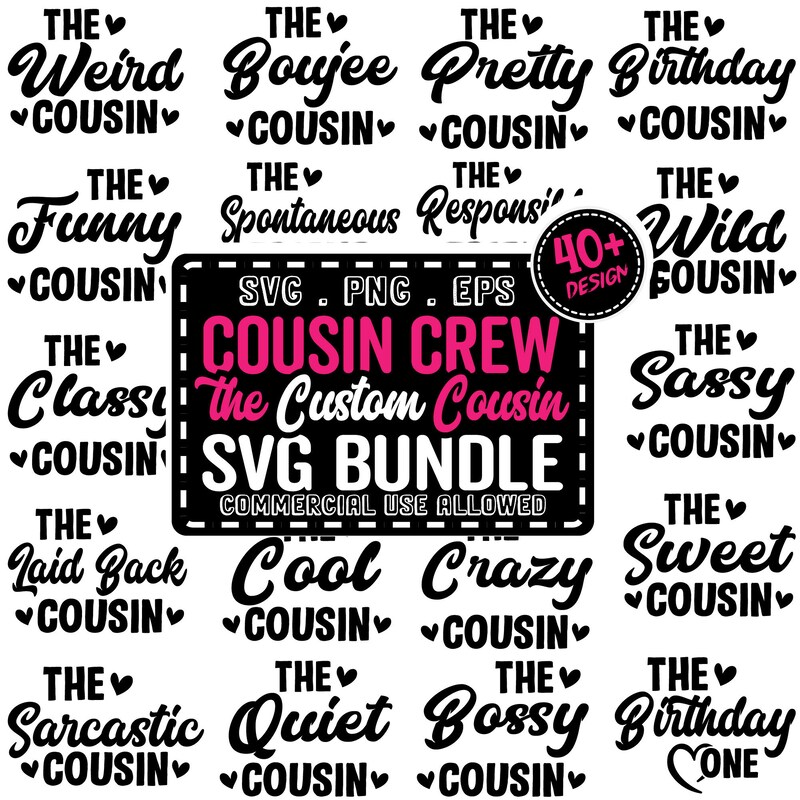 Cousins Svg - Etsy