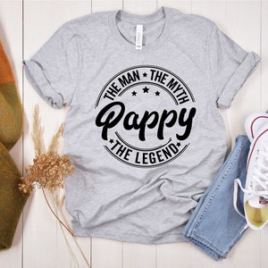 Pappy Svg, Pappy Man Myth Legend Svg, Pappy Shirt, Grandpa Svg ...