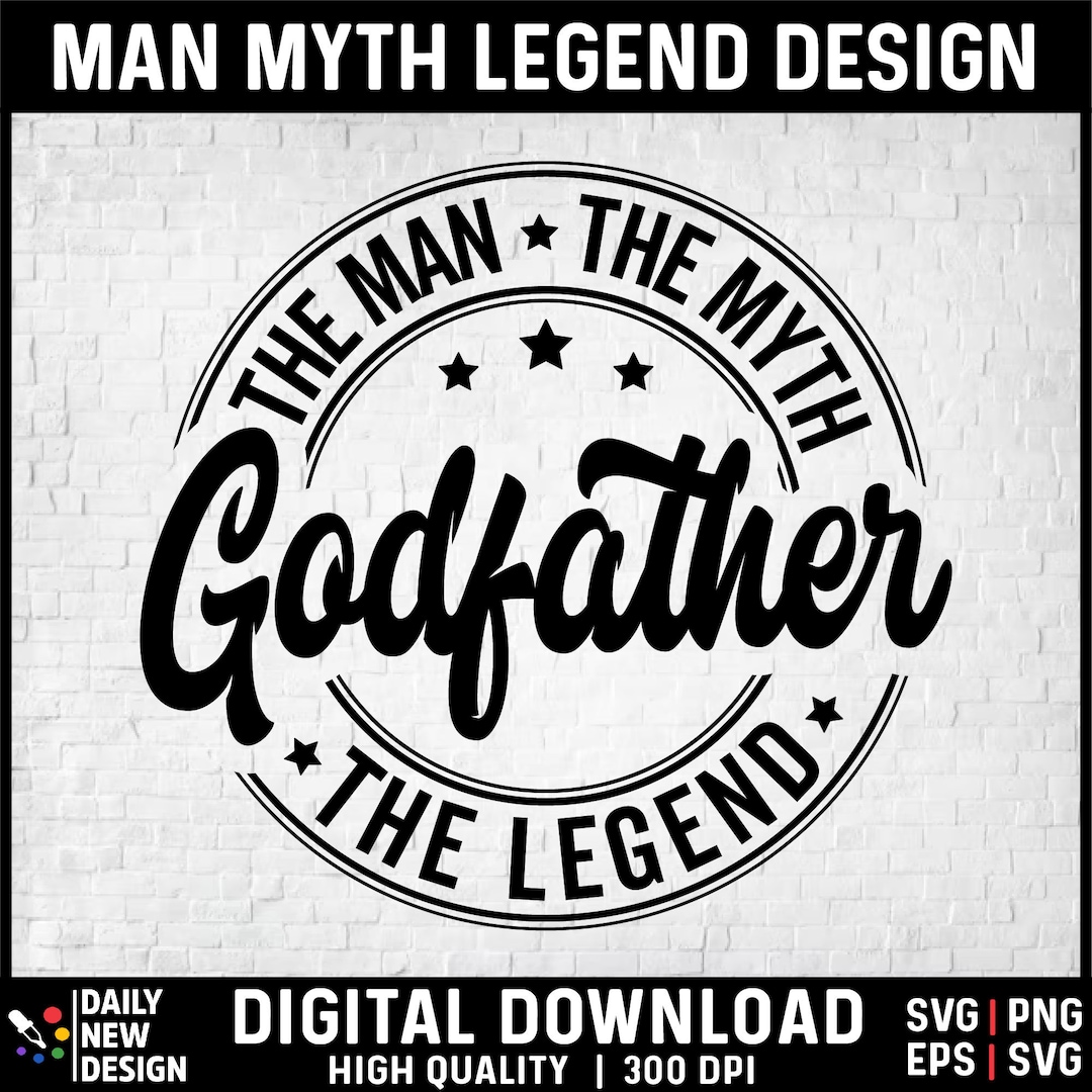 Godfather Svg, Godfather Gift Godparent Gift, Godfather Proposal Svg ...