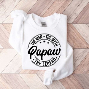 Papaw Svg, Papaw the Man the Myth the Legend Svg, Papaw Shirt Png ...