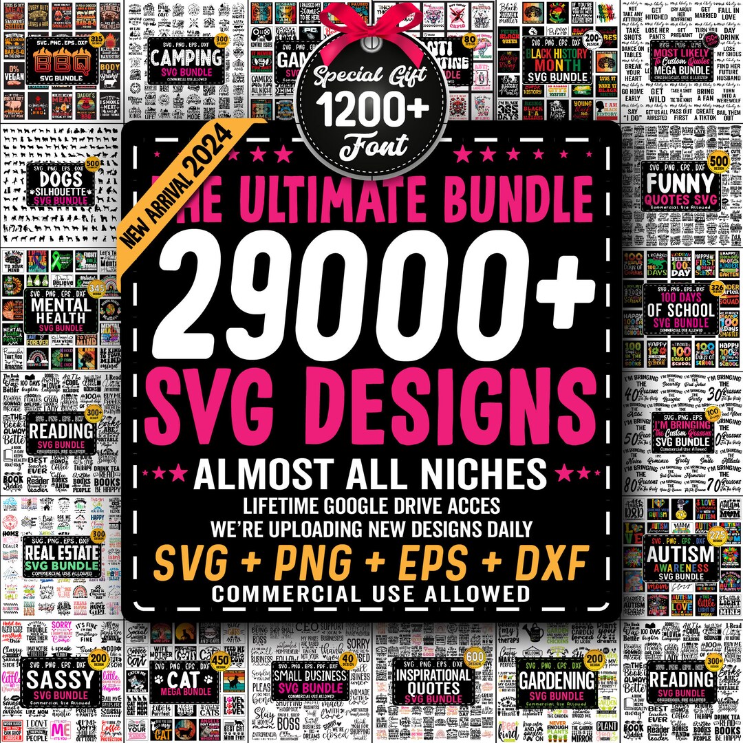 Huge SVG Bundle, Mega Png Bundle, Svg Files, Bundle Svg Cut Files for ...
