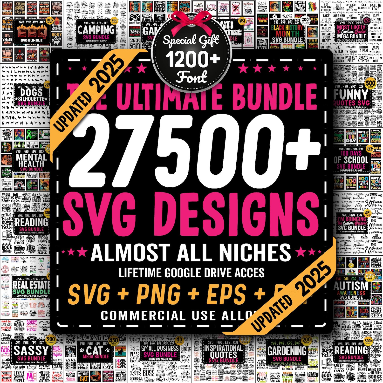 Huge SVG Bundle, Mega Png Bundle, Svg Files, Bundle Svg Cut Files for ...