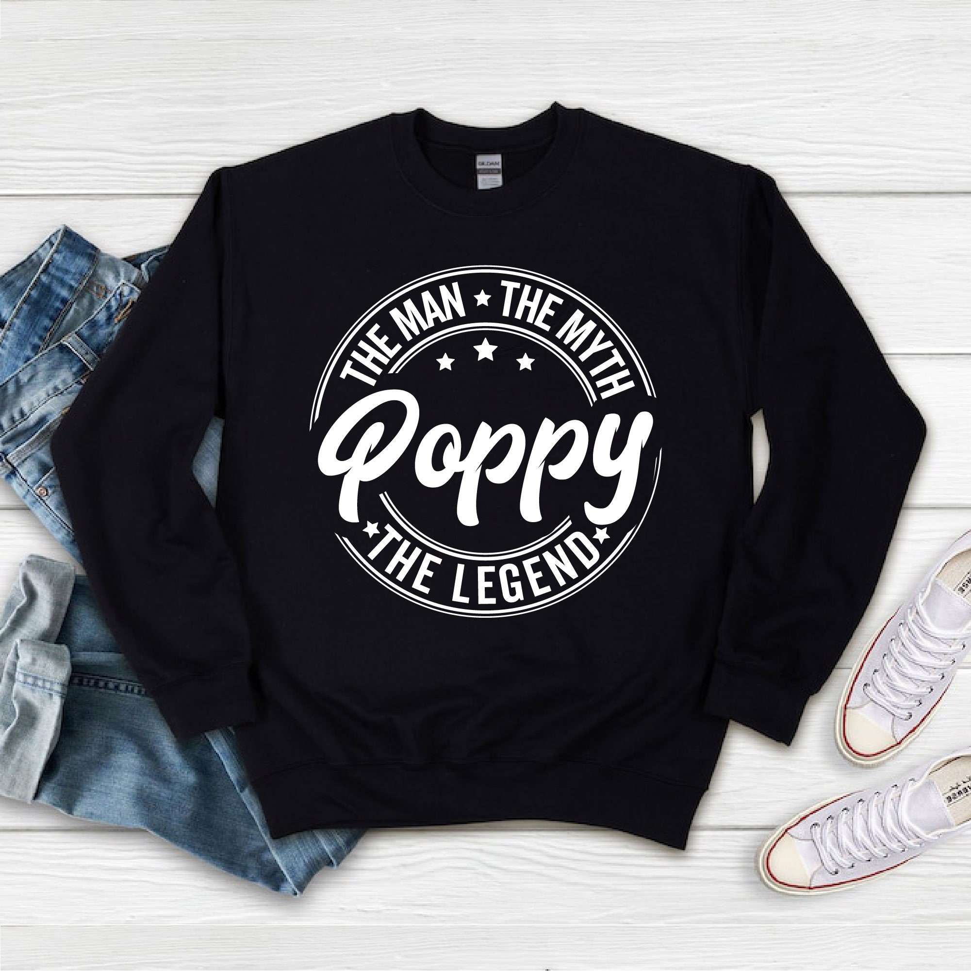 Poppy Svg, Poppy Man Myth Legend Svg, Poppy Shirt, Grandpa Svg ...
