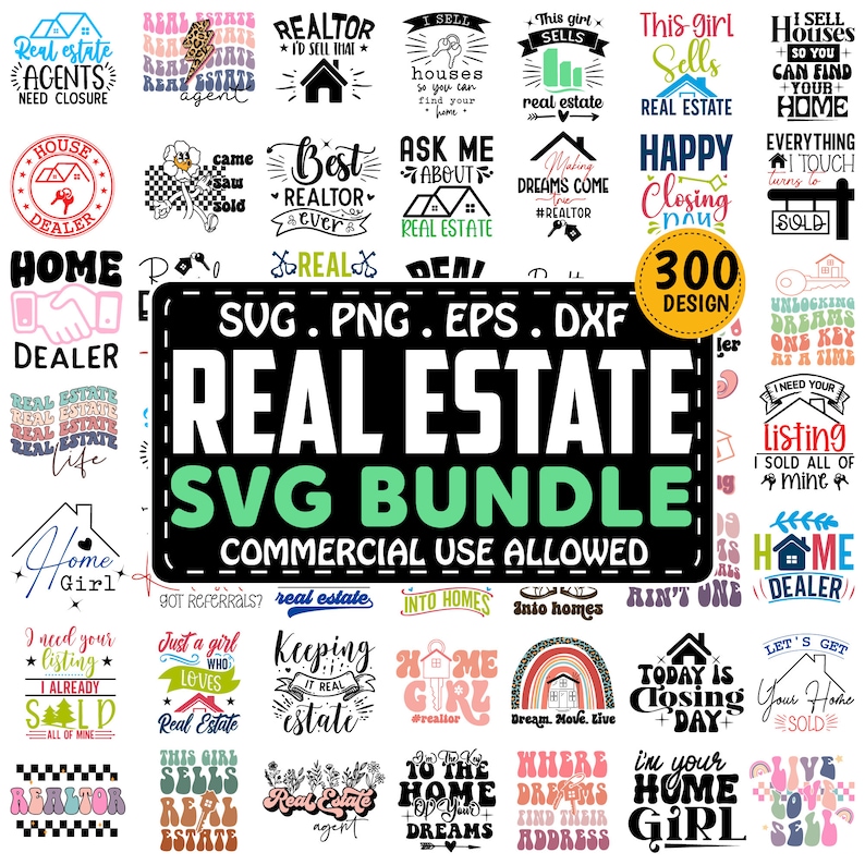 Real Estate SVG Bundle, Realtor Svg, Real Estate Home Svg, Real Estate ...