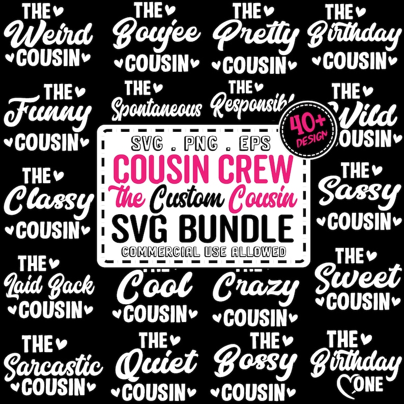 Cousins Shirts SVG Bundle, Cousins Matching Shirts SVG, Cousins SVG ...