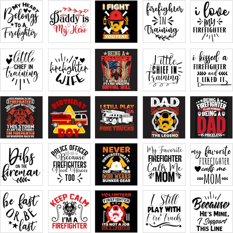 Firefighter Mega Bundle Firefighter Quote Svg Firefighter - Etsy
