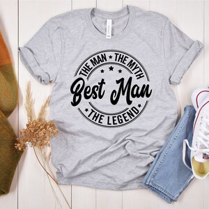 Best Man Shirt Svg, Best Man Gift From Groom, Best Man Proposal Gift ...