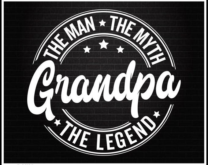 Pappy Svg, Pappy Man Myth Legend Svg, Pappy Shirt, Grandpa Svg ...