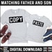 Copy and Paste Matching Svg, Matching Dad and Son Shirts, Father Son ...