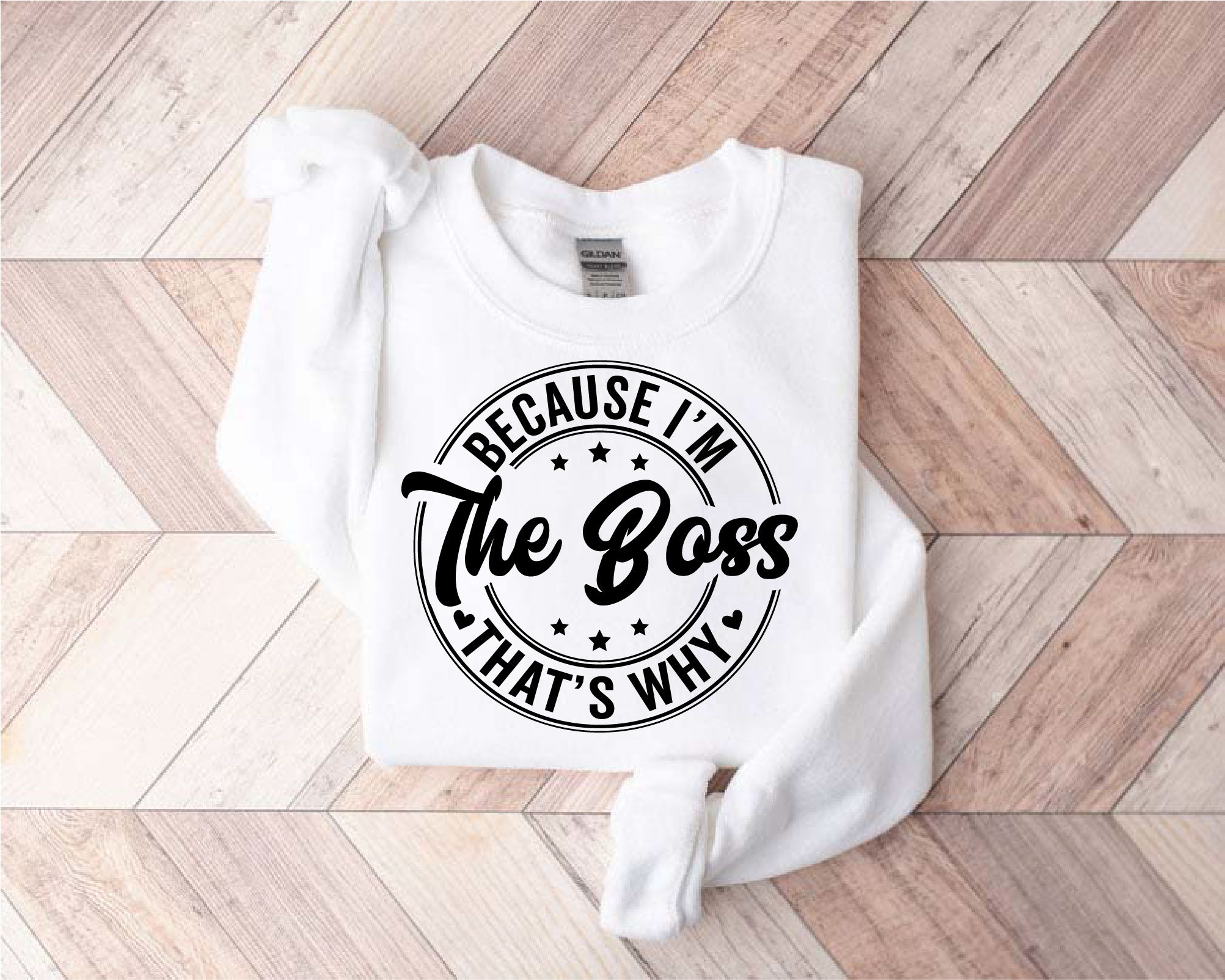 Funny Boss Svg, I'm the Boss Svg Shirt, Because I'm the Boss That's Why ...