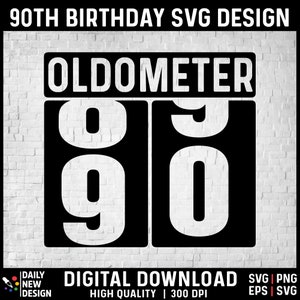 90th Birthday SVG Bundle, Vintage 1934 Birthday Gift Ideas, Ninety Svg ...