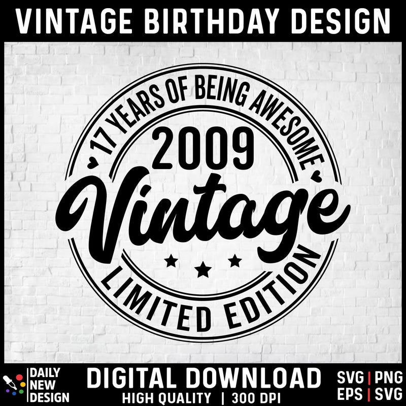 17th Birthday Svg - Etsy