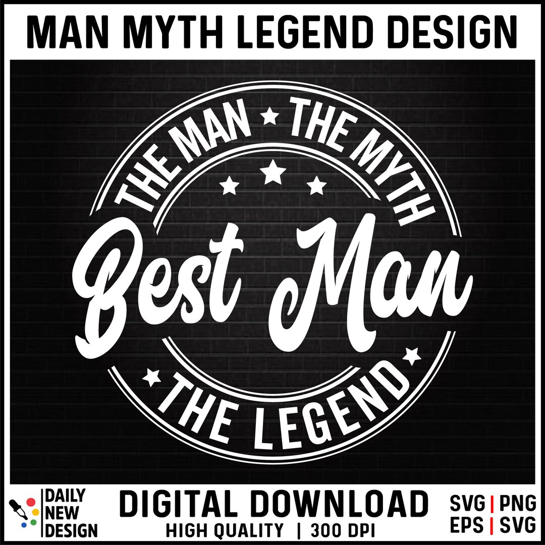 Best Man Shirt Svg, Best Man Gift From Groom, Best Man Proposal Gift ...