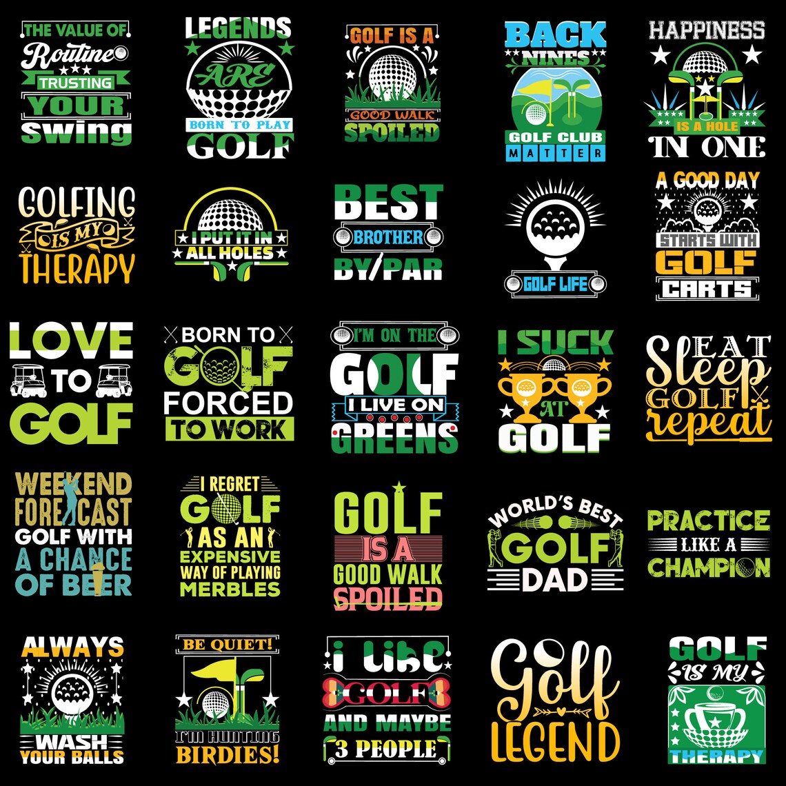 Golf SVG Bundle, Golf Quotes Svg Bundle, Golf Mom Svg, Golfing Svg ...
