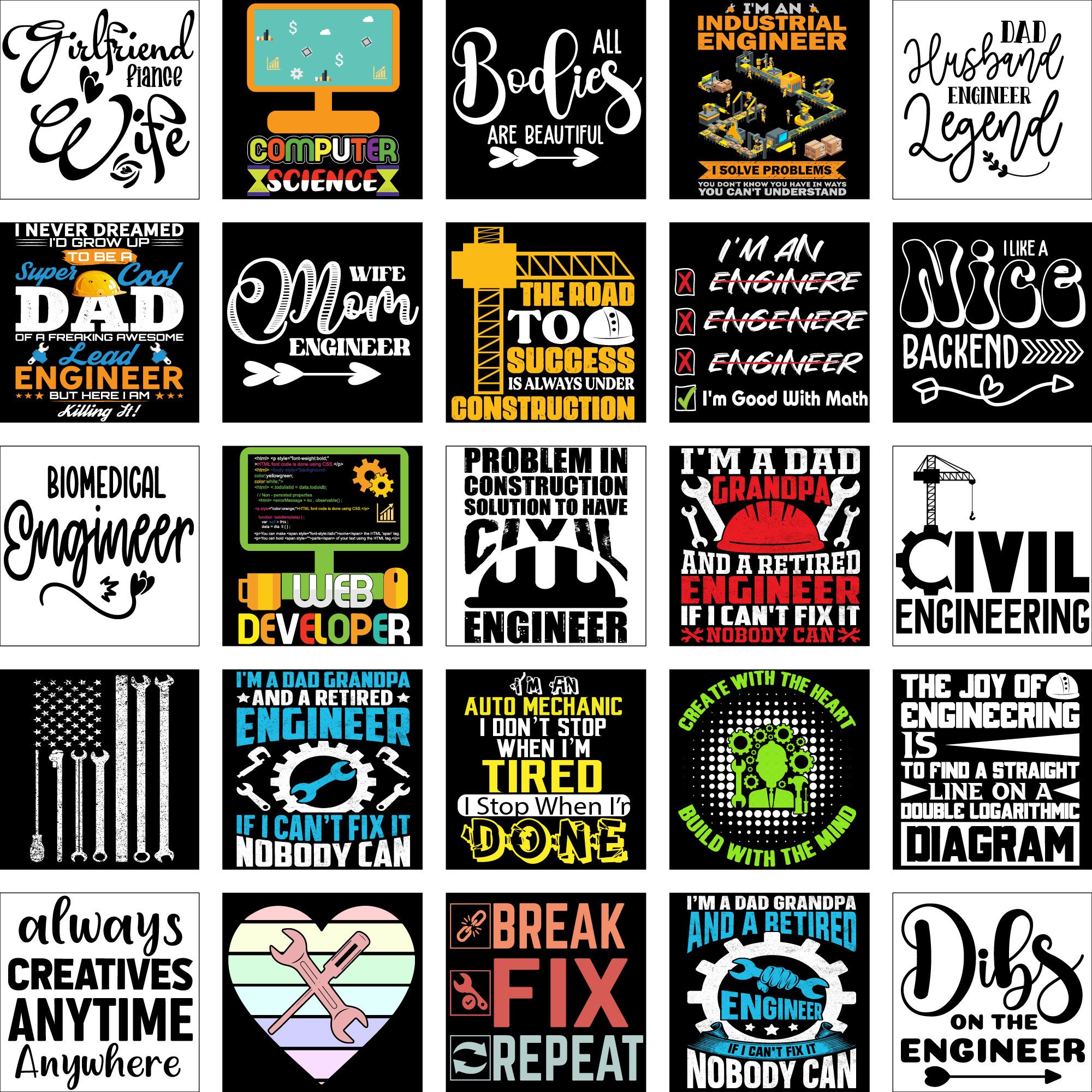 Engineer SVG Bundle, Funny Engineer Quotes SVG, Engineering Svg ...