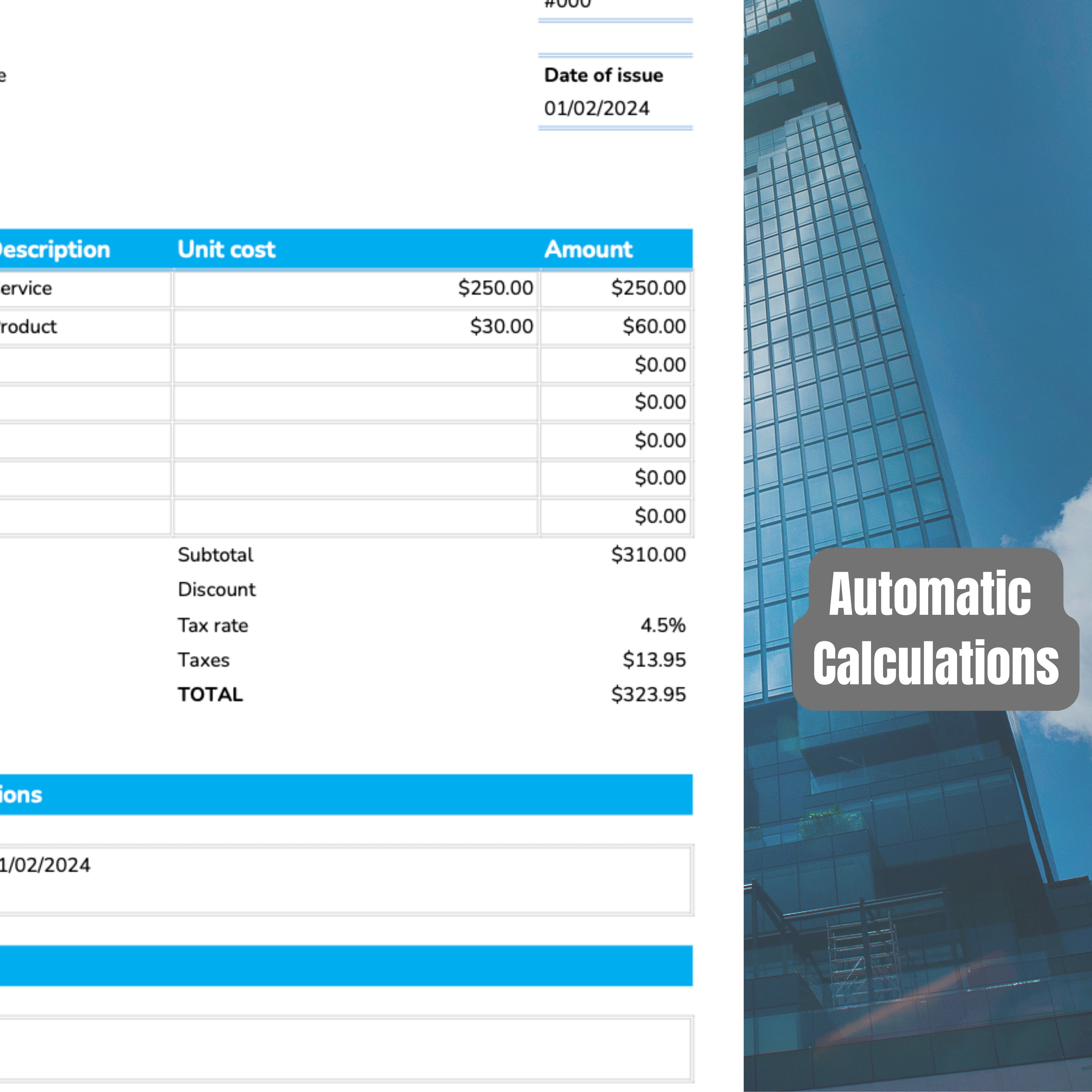 Invoice Template for Google Sheets | Invoice Generator With Automatic ...