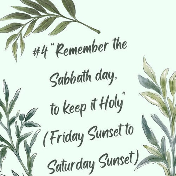4th Commandment Sabbath