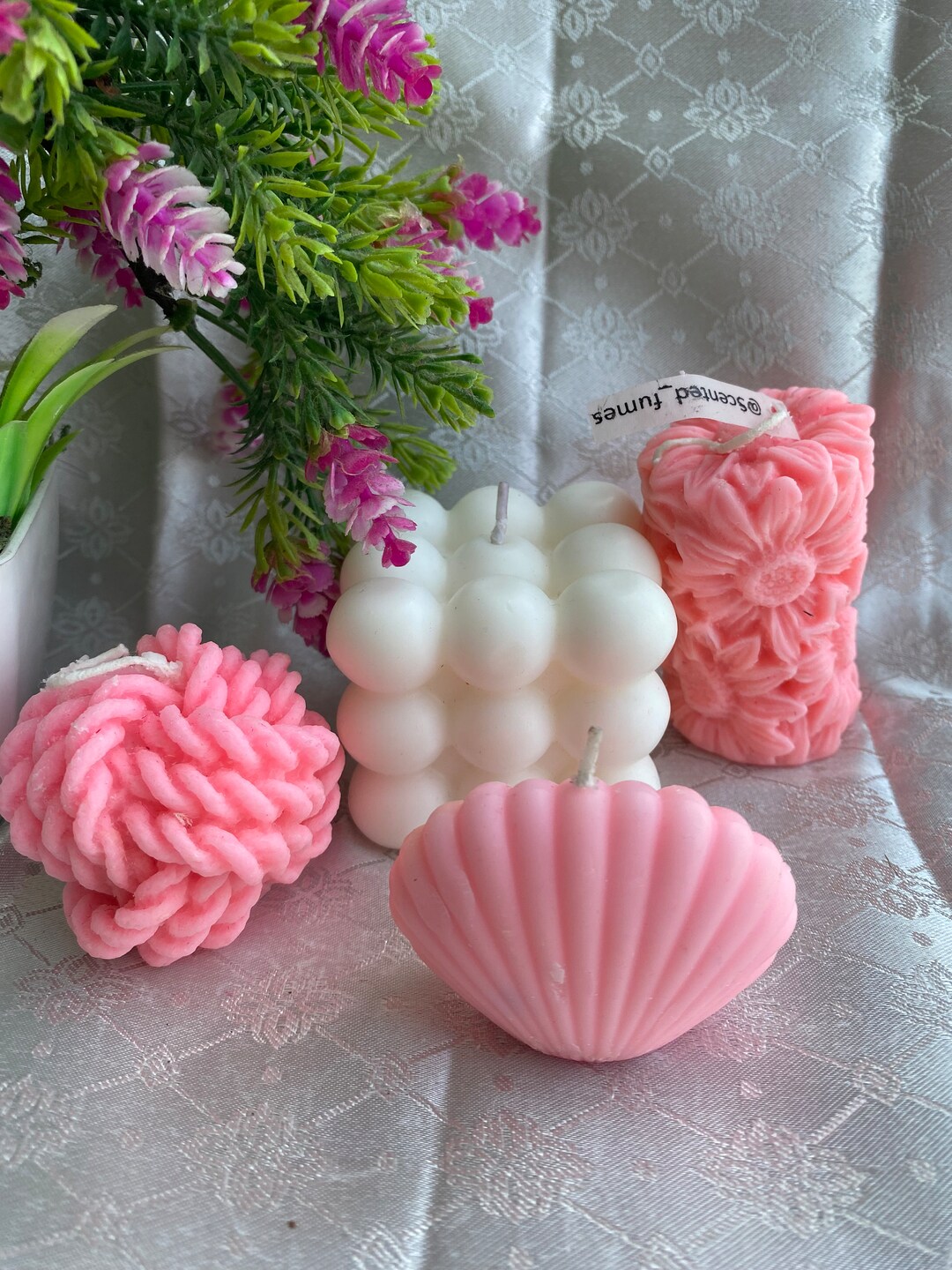 Combo of 1 Bubble, Rope, Shell and Pole Candle - Etsy