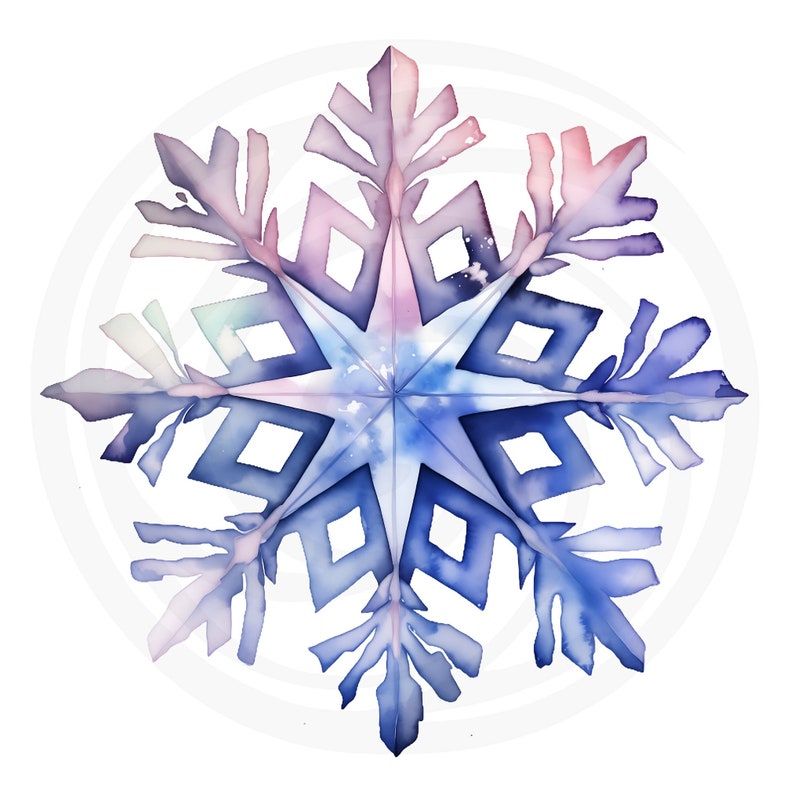 Snowflakes Clipart- 16 High Quality Pngs - White and Transparent ...