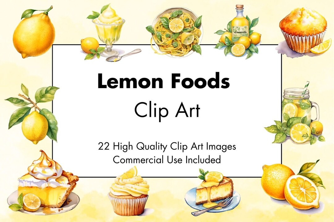 Lemon Food Clipart - 22 High Quality Graphics - White & Transparent ...