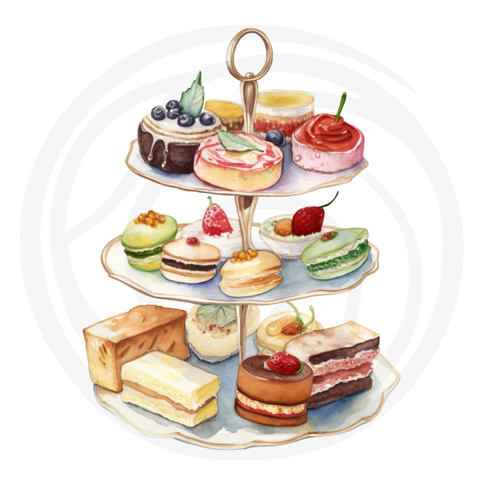 Afternoon Tea Clipart - 13 High Quality Jpgs - White & Transparent ...