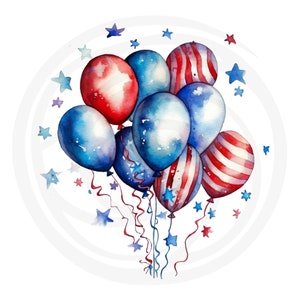 4th of July USA Clipart- 38 High Quality Jpgs- White & Transparent ...